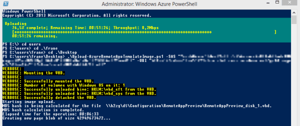Lessons learned on uploading RemoteApp VHD image to the Microsoft Azure - LemonBits