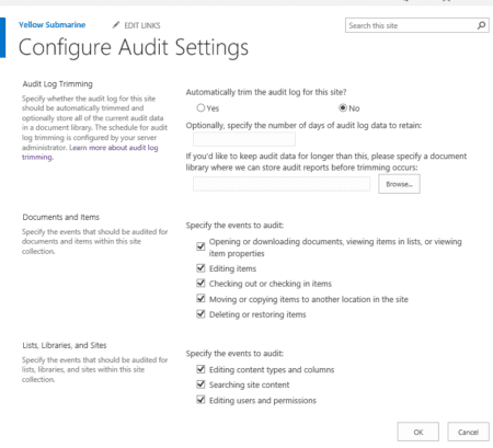 SharePoint audit logs - LemonBits