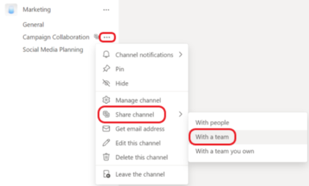 How to create a shared channel and add teams and members? - LemonBits